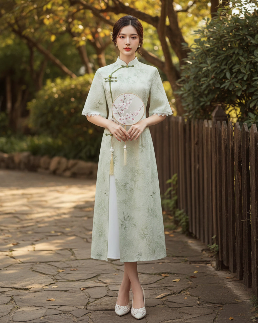 Vietnamese Ao Dai Canada - Audrey Modernized Áo Dài Dress